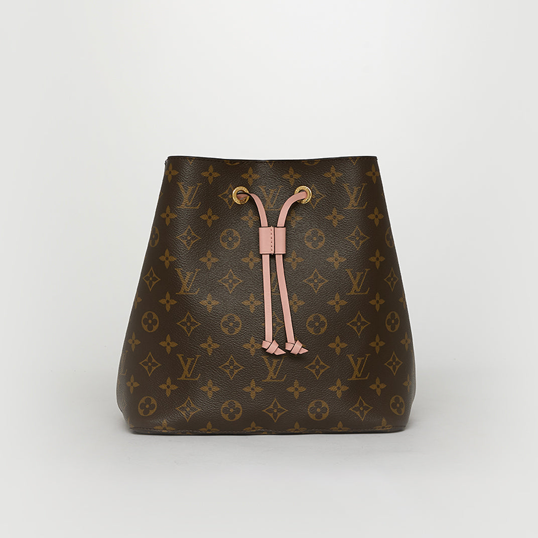 LOUIS VUITTON NéoNoé MM Bucket Bag in Monogram Canvas and Pink | COCOON